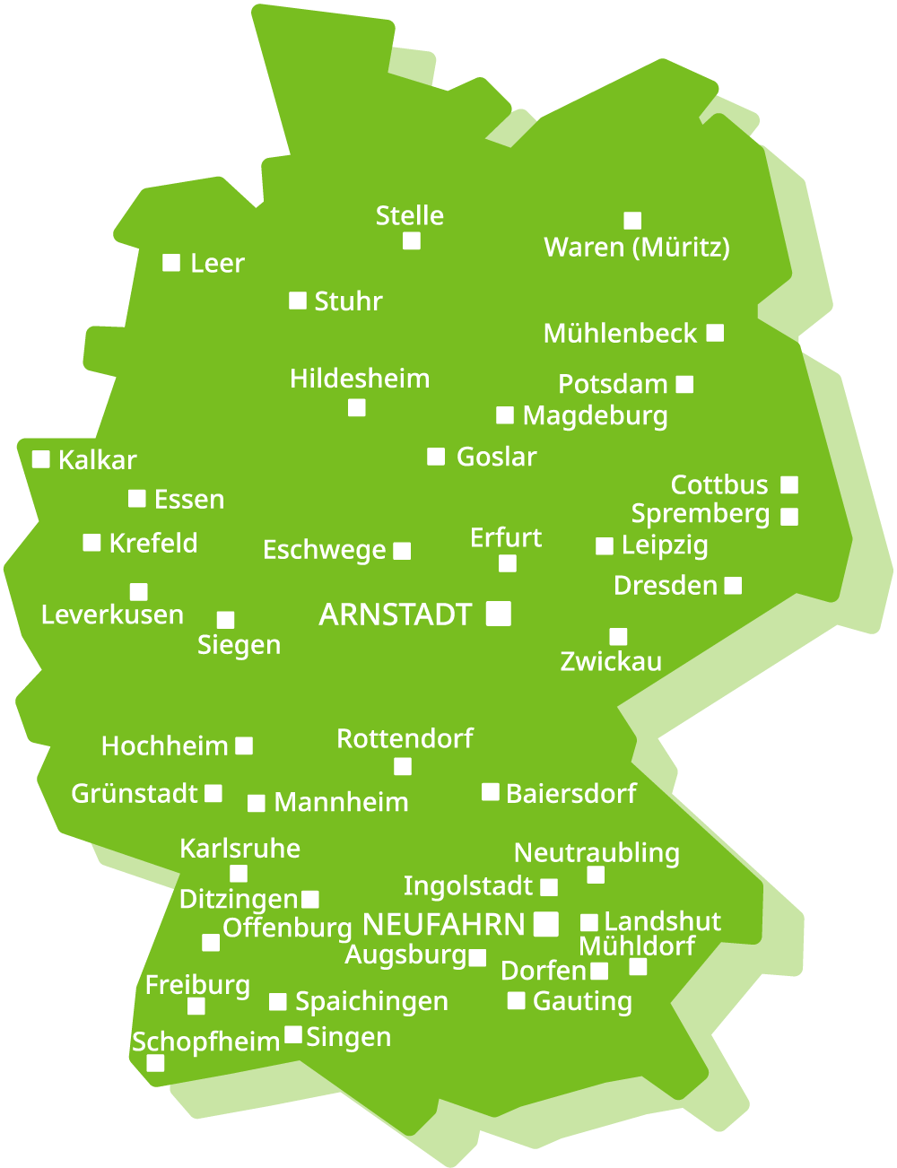 Wo Sie uns finden - Vivisol Germany